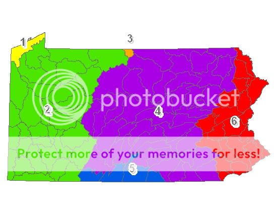 Pennsylvania Drainage Basins Quiz - By patjeffs